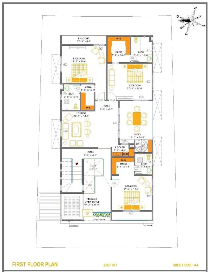 Be your architect, drafting 2d floor plan blueprints by Naseerbrohi44 ...