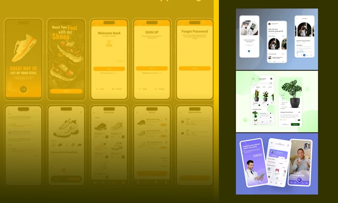 Design app screenshot modern ui, screen mockup design by Quick_designer ...