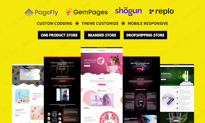 Design shopify one product dropshipping store landing page by pagefly gempages by Shahinhasnat ...