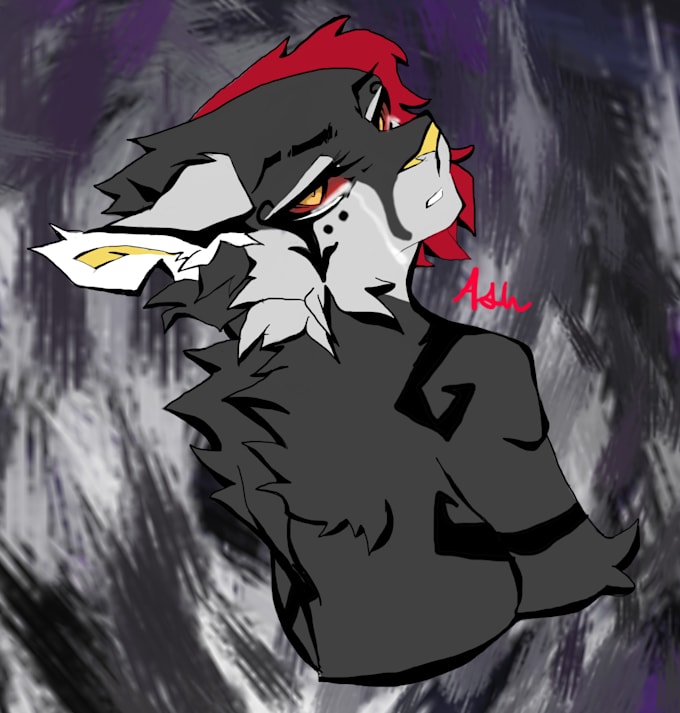 Draw your furry, anime oc by Littledragons13 | Fiverr