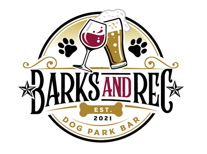 Do original vintage bar logo with illustration character by Botsford ...