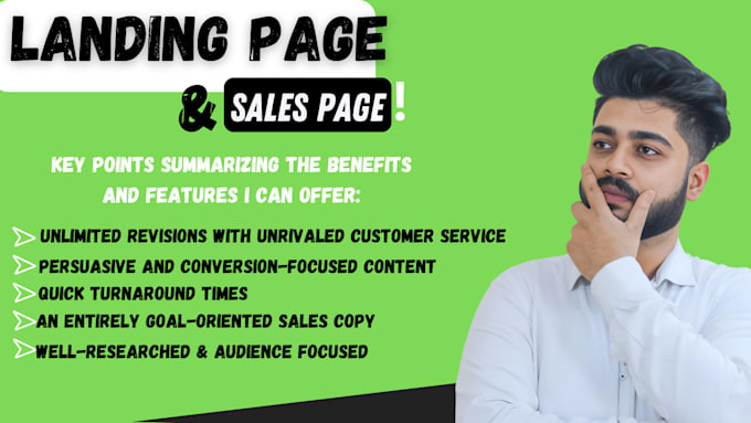Write your perfect sales page or landing page by Rishavranjan342 | Fiverr