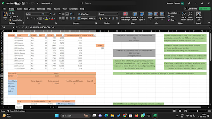 Make your presentations and excel sheets by Gautam_abhi | Fiverr