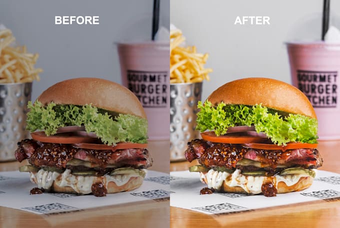 Edit and retouch your food photography pictures by Afeera24 | Fiverr