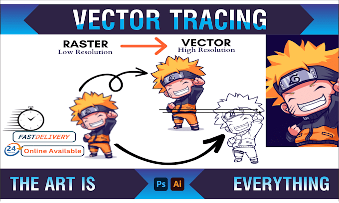 Do professional raster to vector tracing with quick response by ...