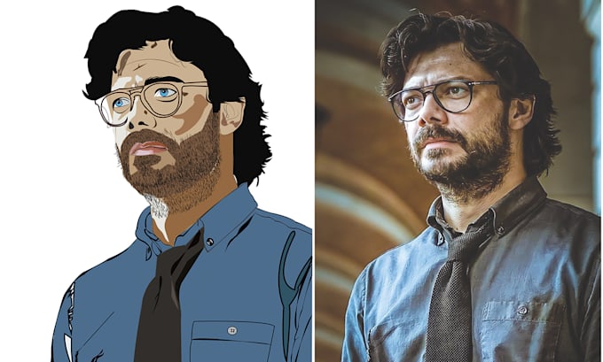 Draw impressive portrait in adobe illustrator by Iqraaameen | Fiverr Draw impressive portrait in adobe illustrator by Iqraaameen | Fiverr