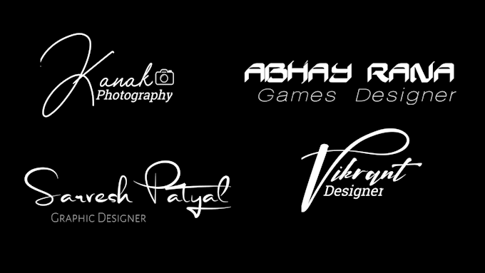 Create best calligraphy signature by Kanakthakursong | Fiverr