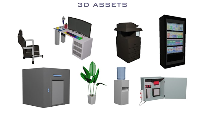 Create 3d low poly props for games by Cisematak | Fiverr
