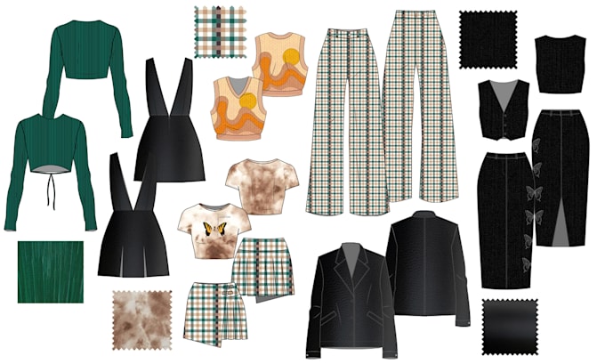 Produce technical cad clothing designs and tech packs by Chrissy_price ...