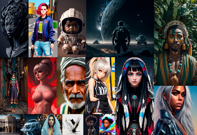 Create high end ai art for you or your store by Svnbwls | Fiverr