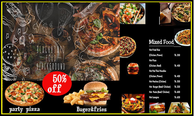 Do an amazing menu design food menu restaurant menu for your eatery by ...