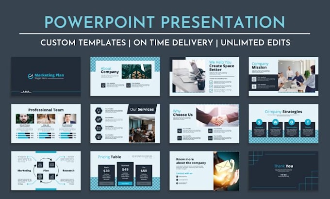 Design visually stunning and engaging powerpoint presentations or ...