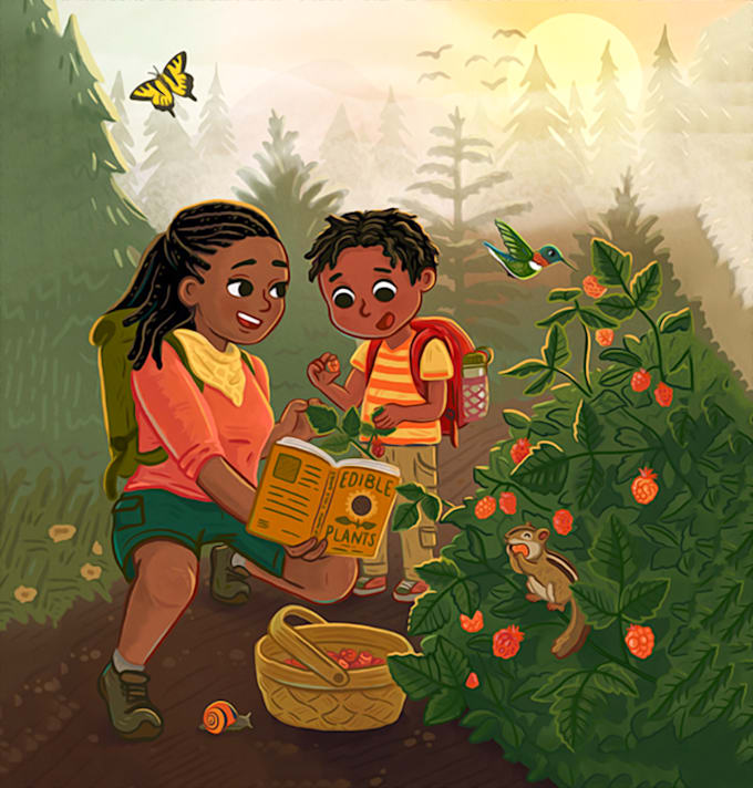 Illustrate children story book illustration by Amayavalerie | Fiverr