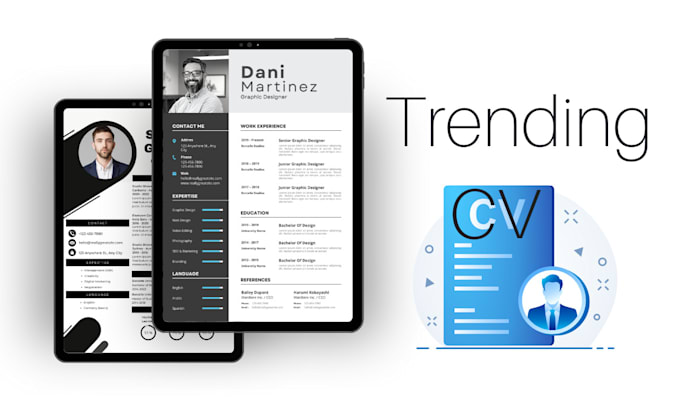 Design an executive upgrade cv or trending resume template by ...