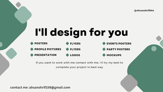 Design your posters according to your choice and design your flyers ...