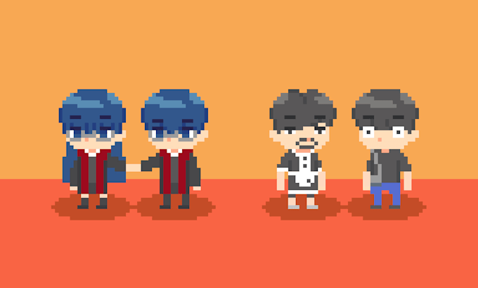 Create a cute pixel art chibi character in my style by Justshoriarts ...