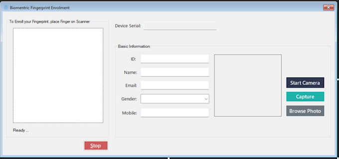 Do biometric fingerprint enrollment and verification system by Cletusigbe | Fiverr