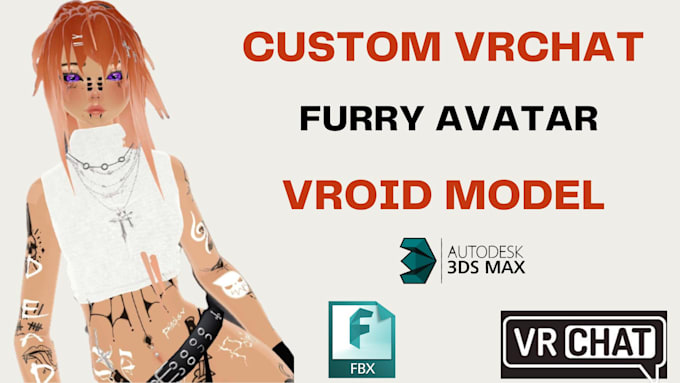 Model Custom Vrchat Avatar Vtuber 3d Model Furry Chibi Vrc Avatar Nsfw Anime By Kylianjoe4 Fiverr