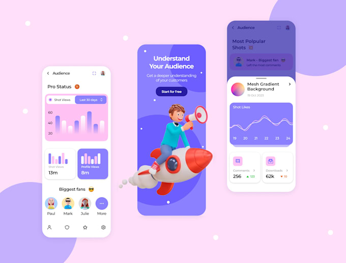 Doing unique beautiful mobile app, website app ui ux design in figma by ...
