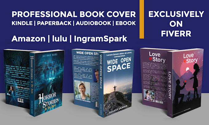 Create professional book cover, book cover design, ebook, and children ...