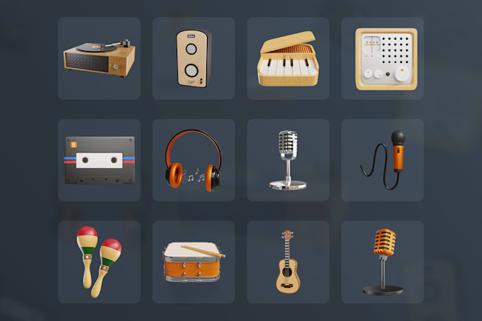 Create best 3d customize icon logo, apps, coins, badges by Dwiprasetyo ...