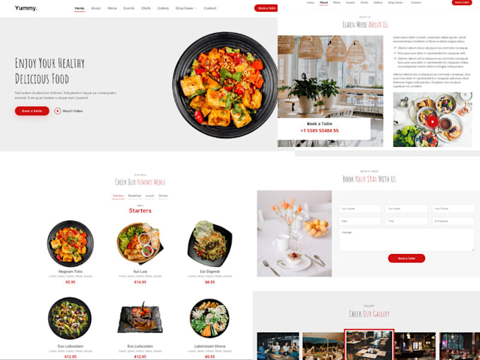 Build responsive html landing pages or one page website by Papaprimas ...