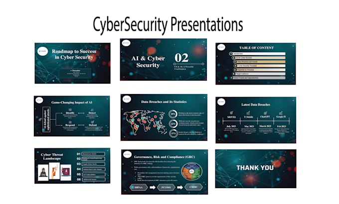 Create engaging cybersecurity powerpoint presentation for your business by Hajranaeem98 | Fiverr