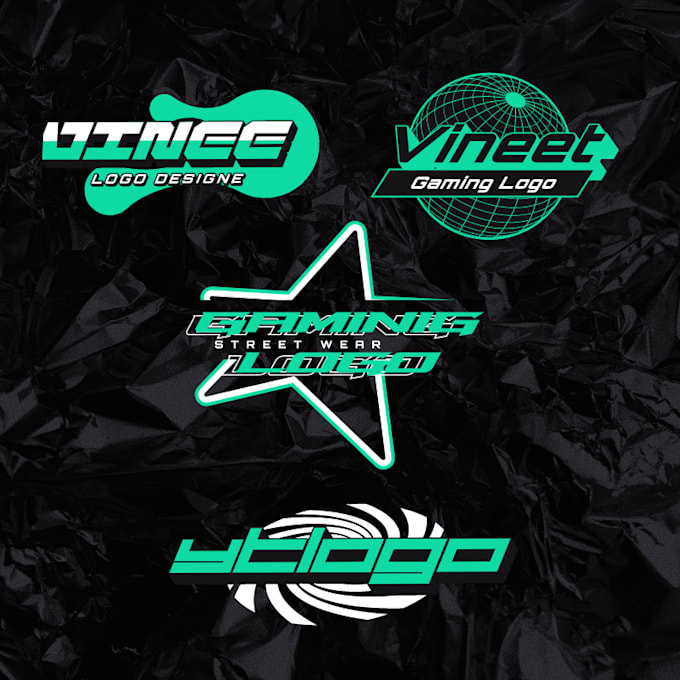 Create modern minimalist logo for your gaming channel by Vineetm1204 ...