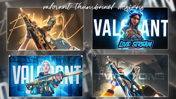 Design 2 valorant thumbnails for your montages by Hunter_gfx1 | Fiverr