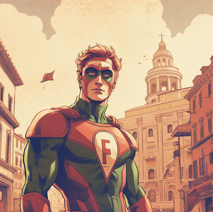 Draw you a dc or marvel style comic book superhero character by ...