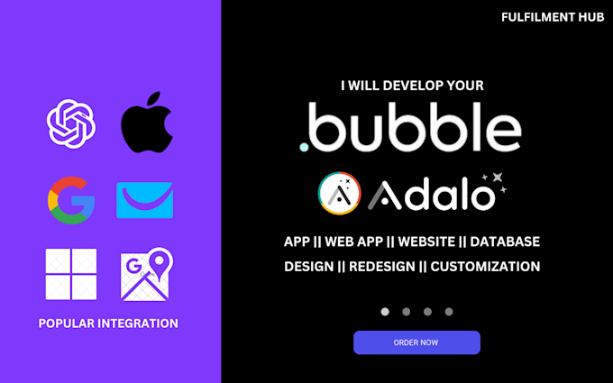 Build your bubble app bubble website bubble developer bubble io by Fulfilment_hub | Fiverr
