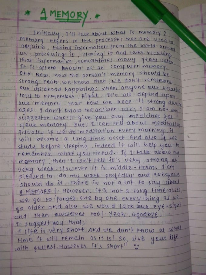 Handwrite notes and letters by Laibaurooj186 | Fiverr