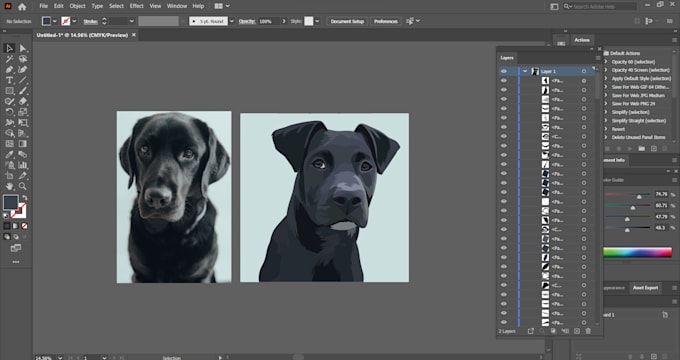 Draw your pet or animal to realistic vector portrait by Nomanmaster ...