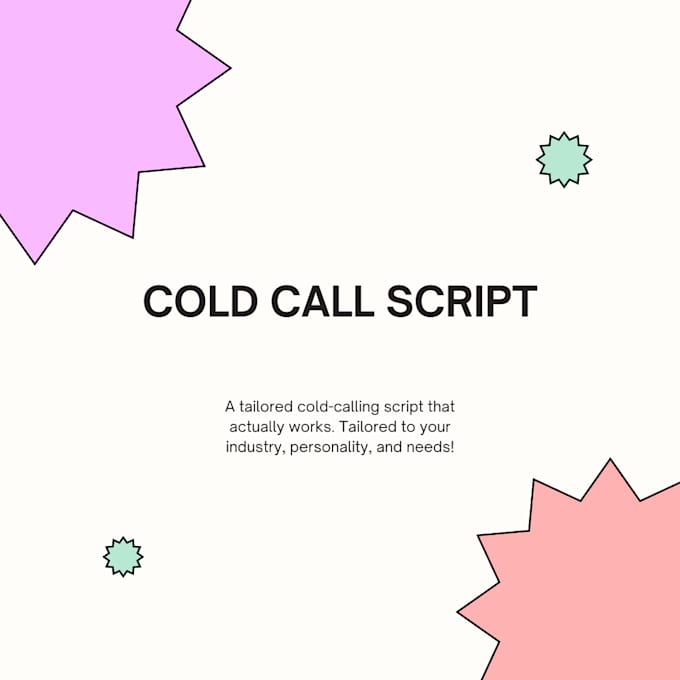 Compose a tailored sales script according to your specific needs by ...