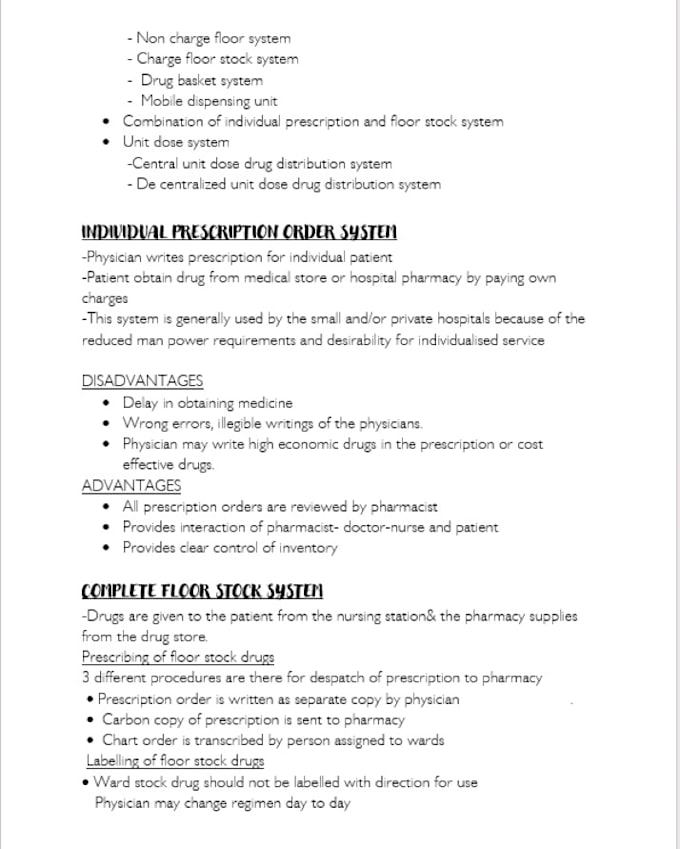 Write the best and simplest pharmd notes u can rely on by Sandreaalby ...