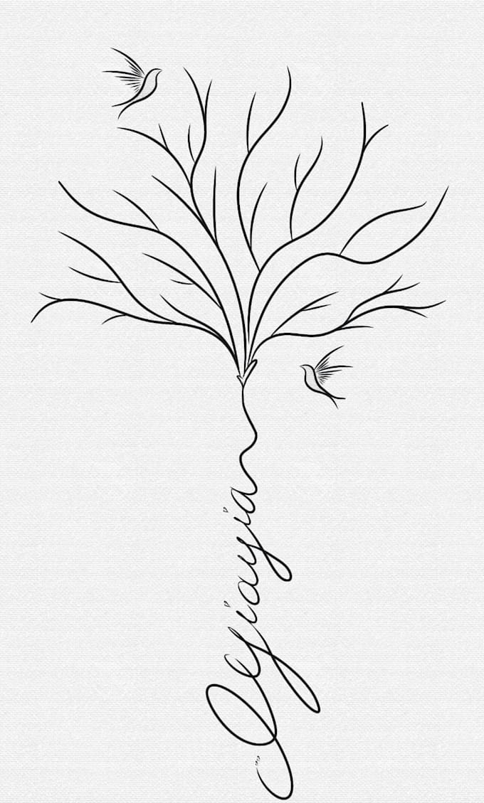 Draw a fine line tattoo design for you by Fylex_lazzaro | Fiverr