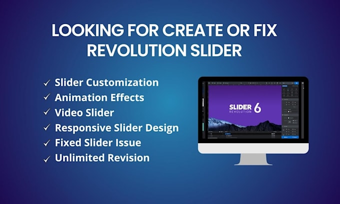 Create Or Fix Website Slider Banner Design Using Revolution Slider By