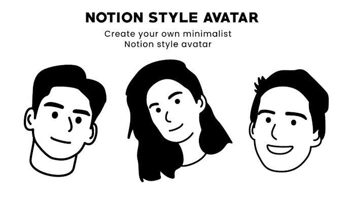 Draw a cute custom notion styled minimalist avatar for you by Dirvector ...