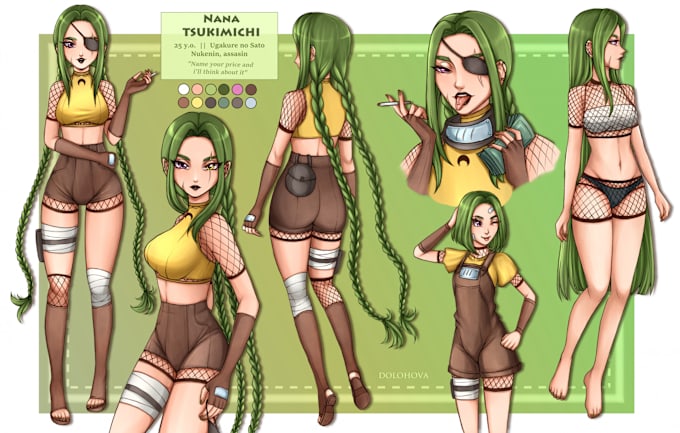 Draw custom anime character reference sheet by Expertthesigner | Fiverr Draw custom anime character reference sheet by Expertthesigner | Fiverr