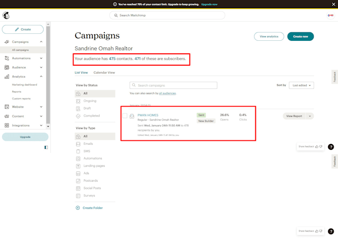 Be your mailchimp expert for campaigns by Mritunjoy186 | Fiverr