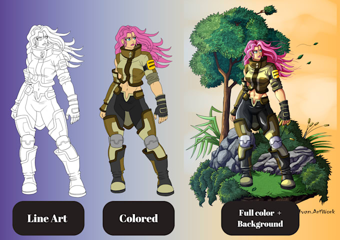 Draw your rpg character by Ivan048 | Fiverr