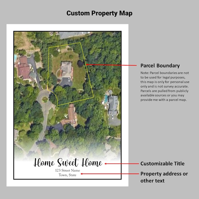Create a property map of your home or land by Enviro_gig | Fiverr