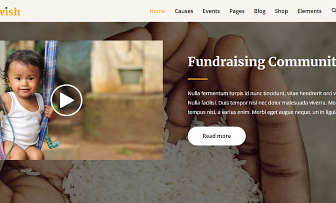 Design nonprofit website charity website, fundraising website non ...