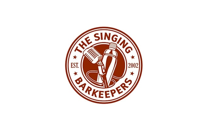 Modern singing barkeepers logo design by Selina_beggs | Fiverr