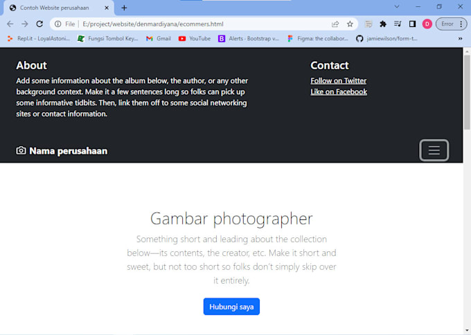 Create responsive custom website or landing page with html by ... Create responsive custom website or landing page with html by ...