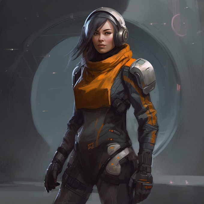 Draw unique sci fi character and sci fi art by Burnedom | Fiverr