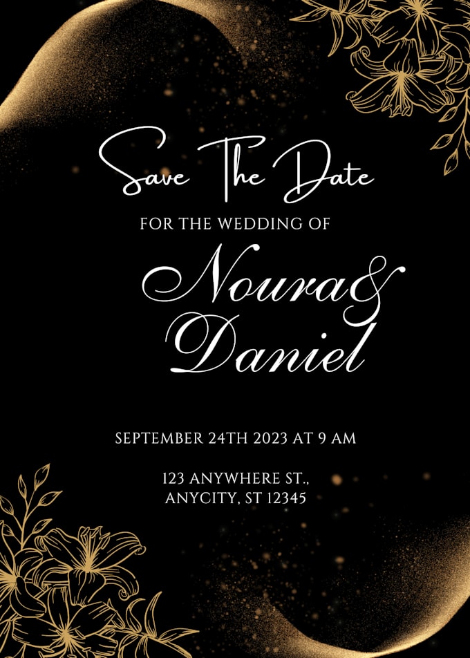 Design the most beautiful wedding invitation by Noura_amr | Fiverr