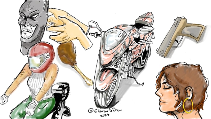 Personalized illustrations for you with my style by Mrelleazar | Fiverr