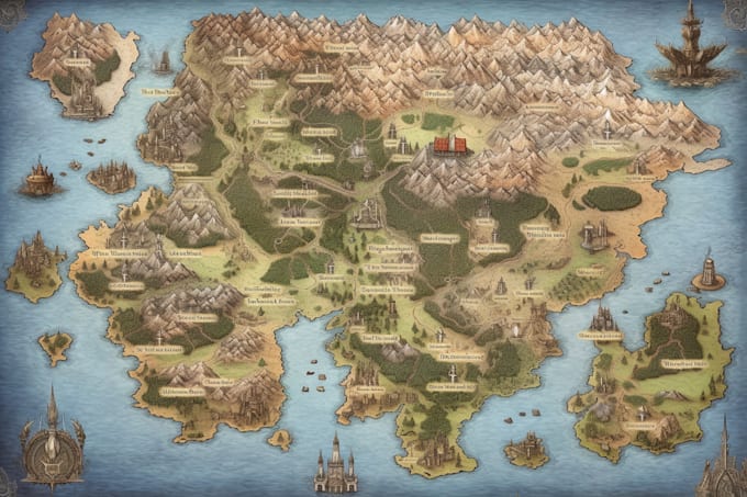 Create fantasy, retro and vintage maps for board games by Basbass89 ...