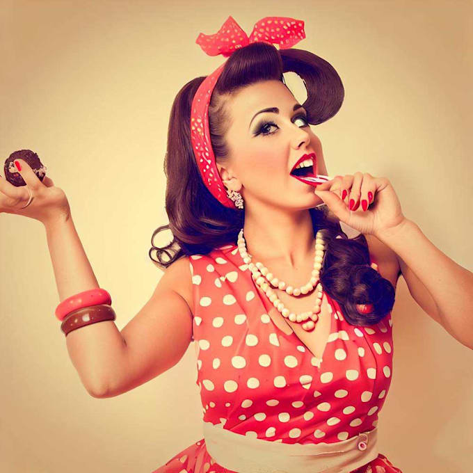 Draw Hot Pin Up Girl Illustration By Kirbymcfarland Fiverr
